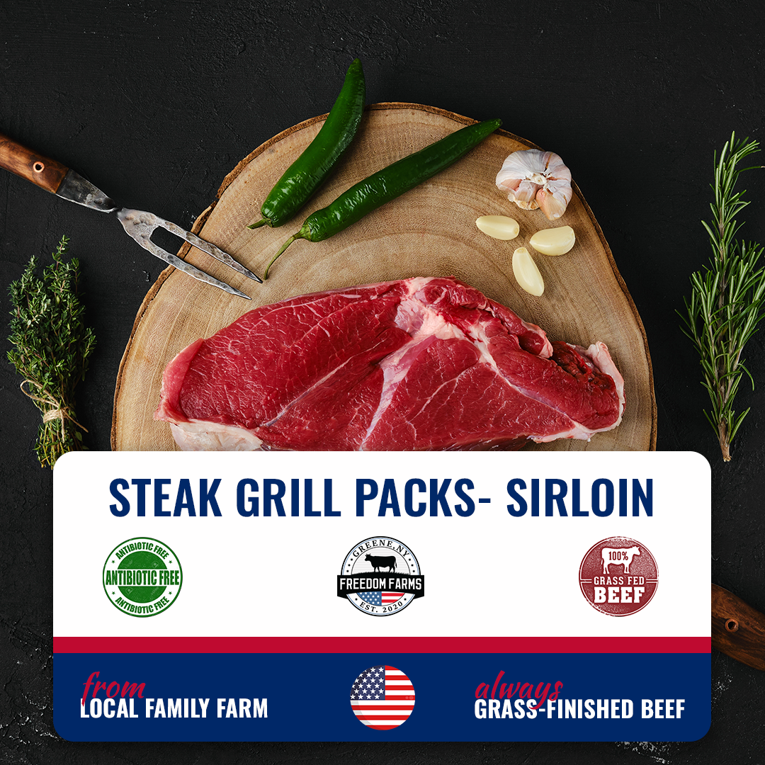 Steak Grill Packs - Sirloin – Freedom Farms, Greene, NY